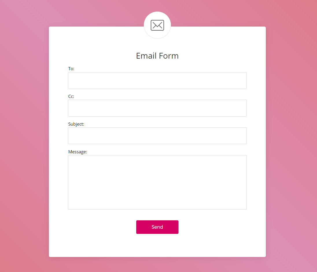Email Form Template 1 - User Experience Design & Technology